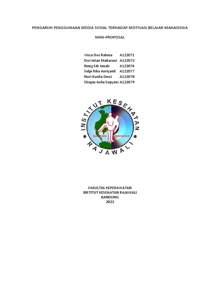 Pengaruh Penggunaan Media Sosial Terhadap Motivasi Belajar Mahasiswa | PDF