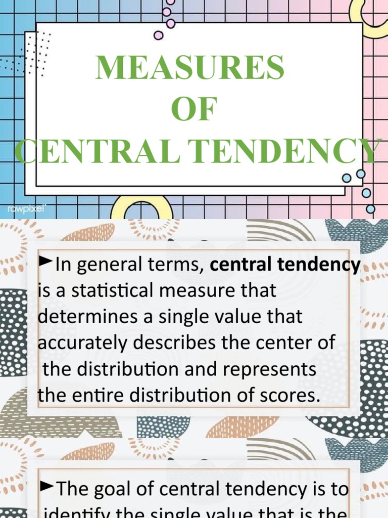 Measures of Central Tendency - Ungrouped Data | PDF | Mean | Median