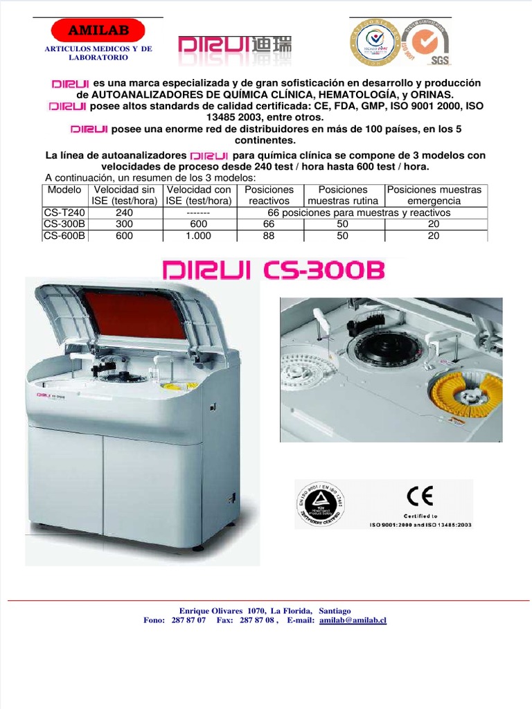 Dirui 300 Jenis | PDF | Software | Laboratorios