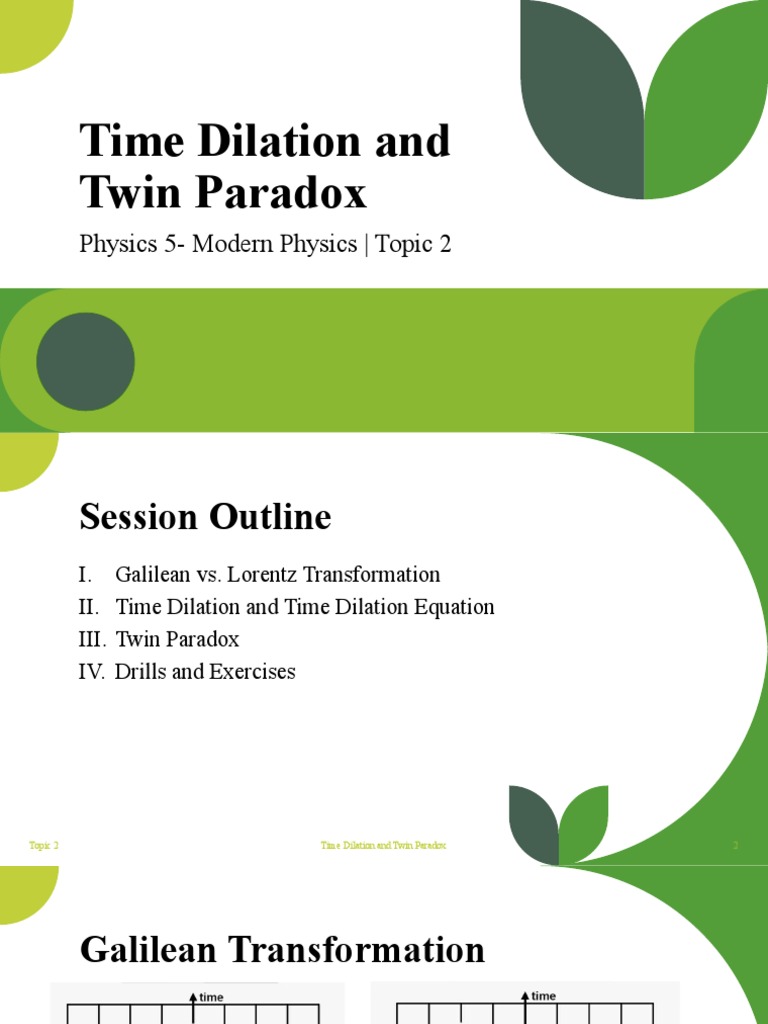 Time Dilation and Twin Paradox Explained | PDF | Time | Speed Of Light