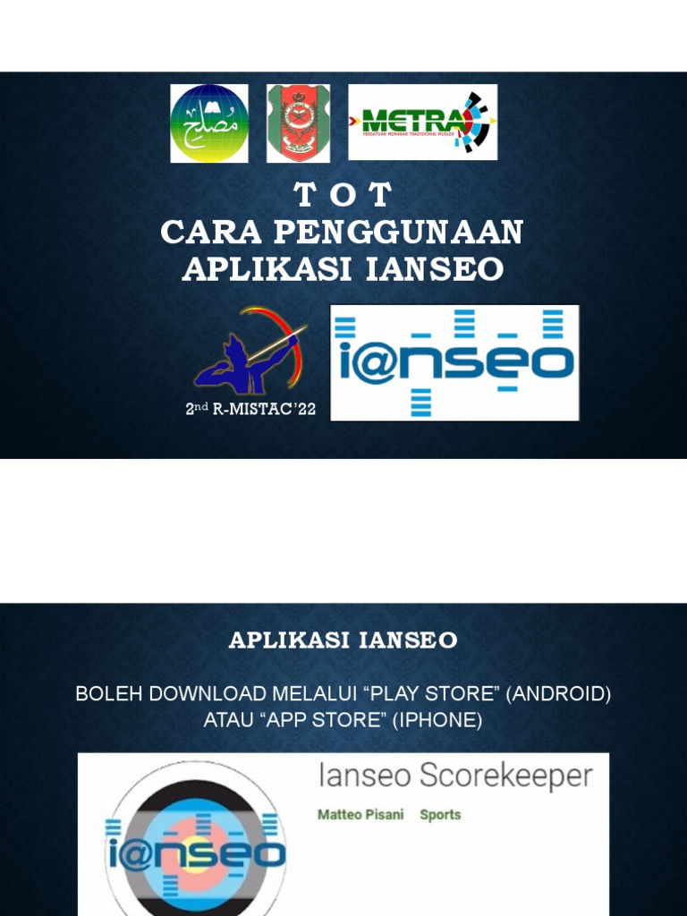 Cara Penggunaan Aplikasi IANSEO | PDF