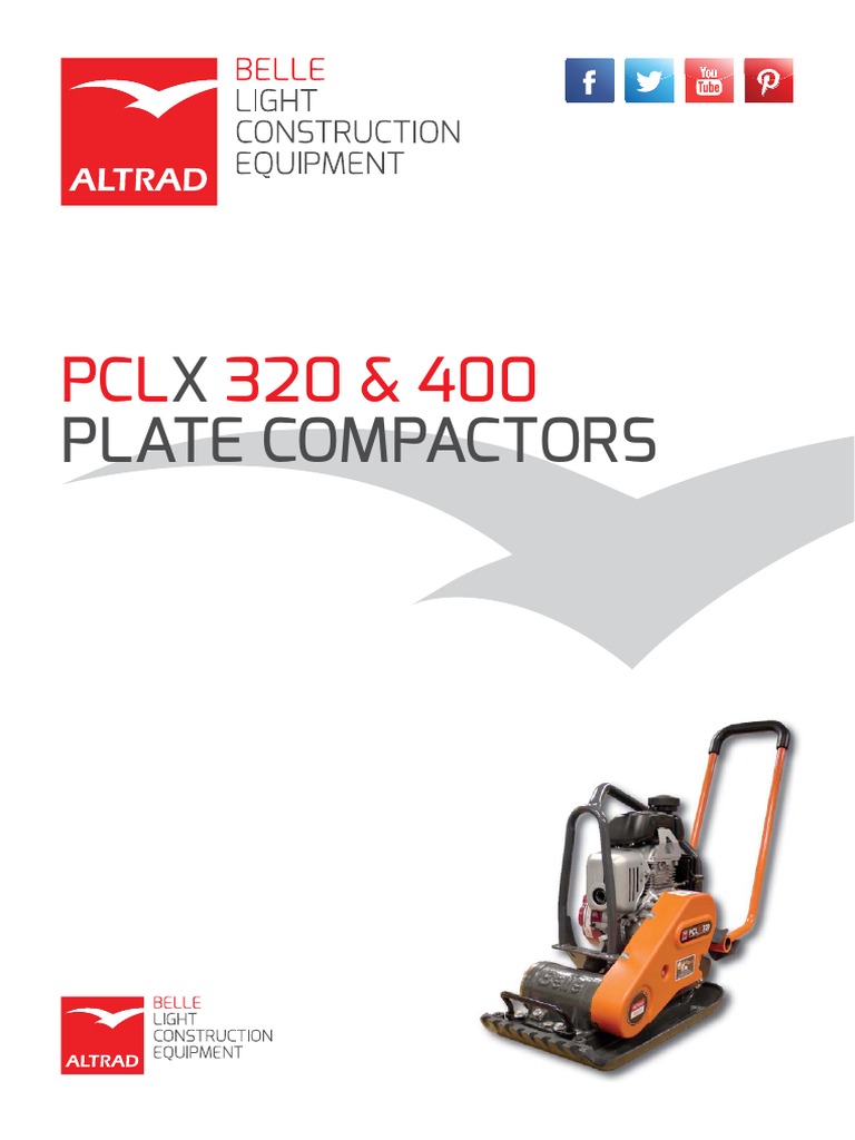 Features and Specifications of the PCLX 320 & 400 Plate Compactors ...