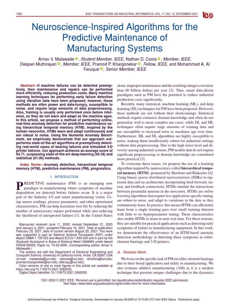 IEEE-Neuroscience-Inspired Algorithms For The Predictive Maintenance of ...