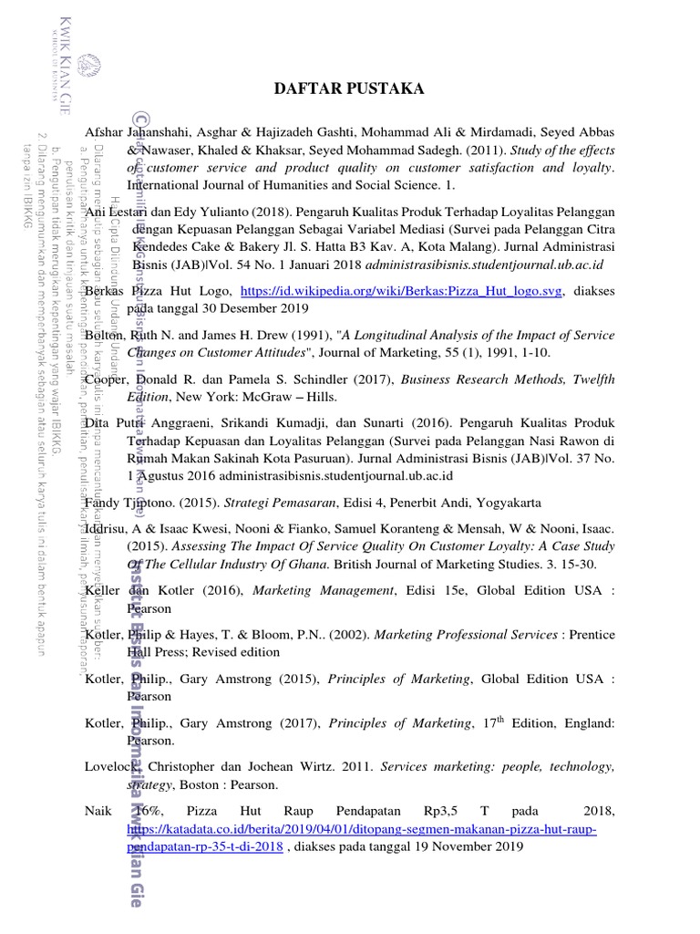 Dapus | PDF | Business Process | Marketing