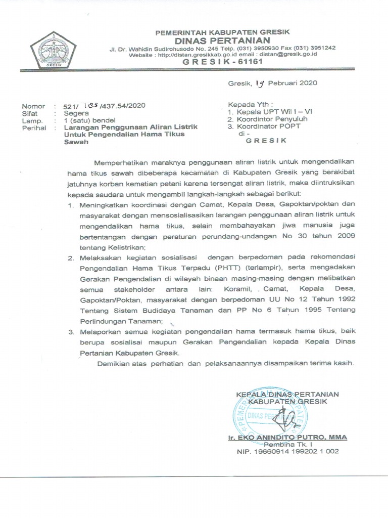 Larangan Penggunaan Setrum Untuk Perangkap Tikus | PDF