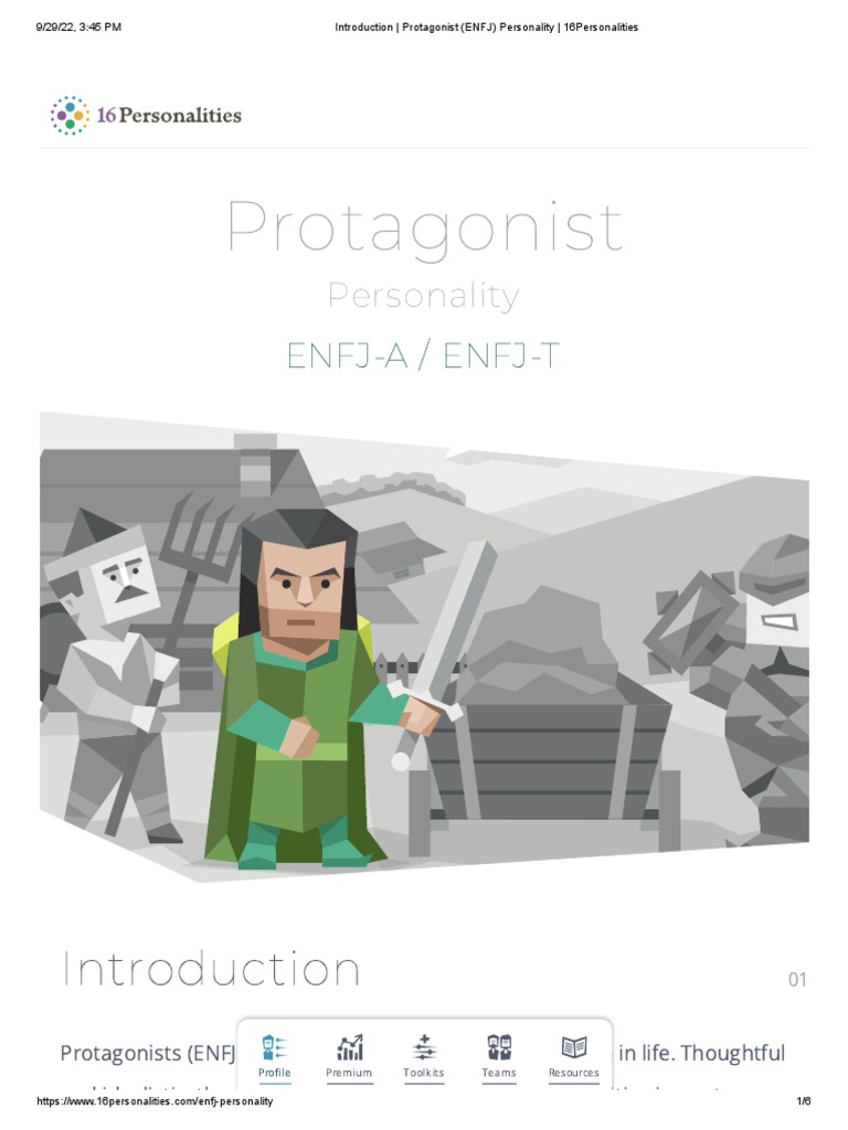 Introduction - Protagonist (ENFJ) Personality - 16personalities | PDF