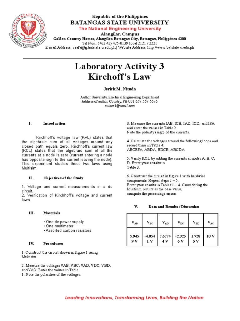 Laboratory-Activity-3 | PDF | Computer Engineering | Physical Quantities