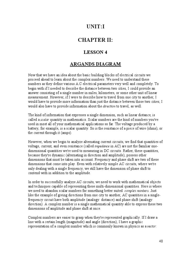 Lesson 04 | PDF | Euclidean Vector | Complex Number