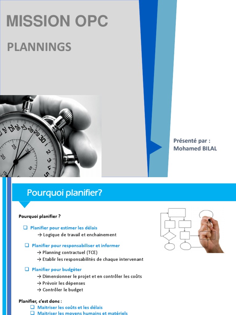 Missions et Planning OPC détaillé | PDF | Planification