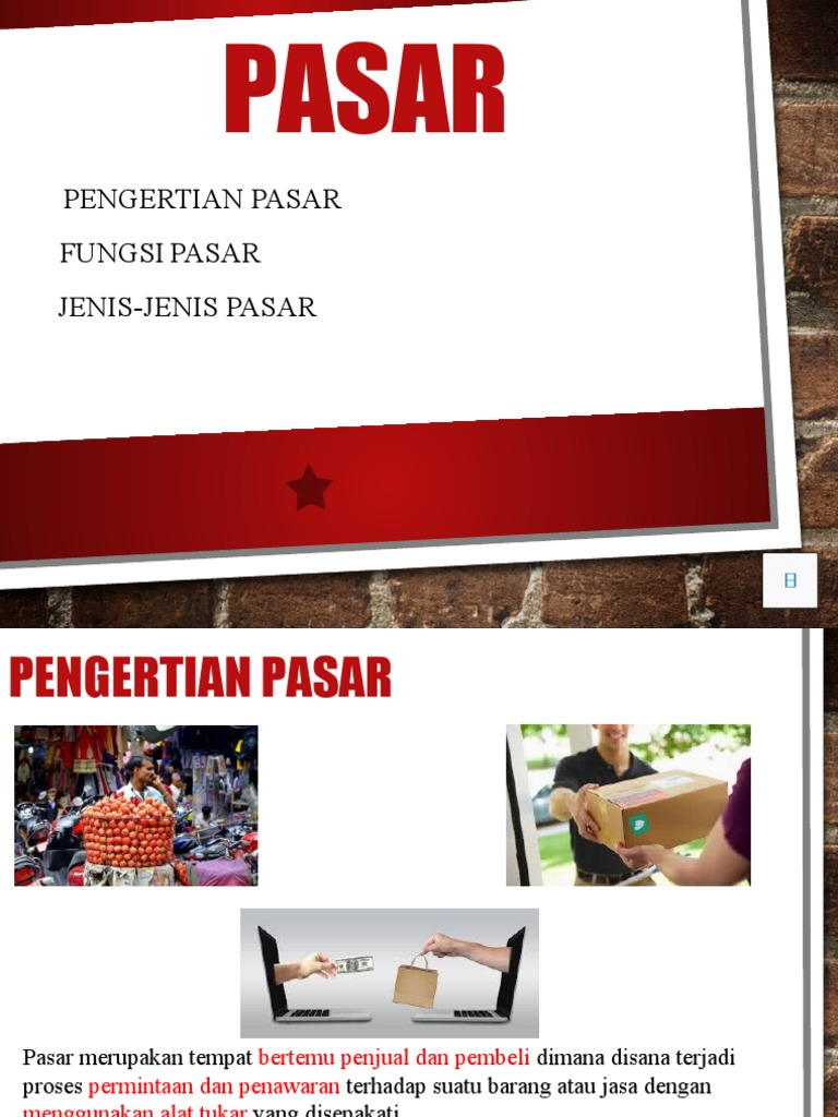 Jenis Jenis Pasar | PDF