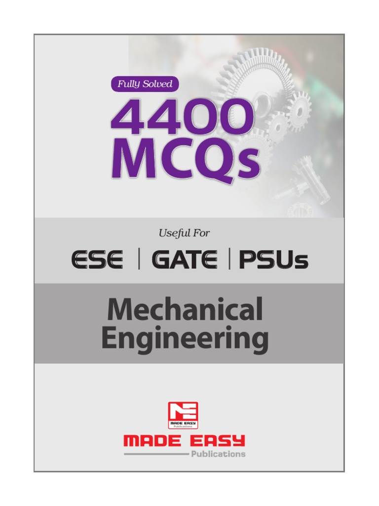 28 - 4400 MCQ - IES - GATE - PSUs Mechanical Engineering | PDF | Fluid ... 28 - 4400 MCQ - IES - GATE - PSUs Mechanical Engineering | PDF | Fluid ...