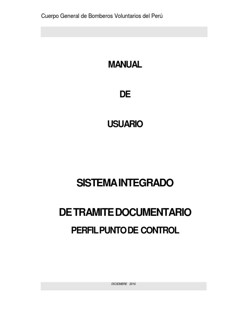 Manual de Usuario Sistema Trámite Documentario Bomberos Perú | PDF | Microsoft Excel | Hipervínculo