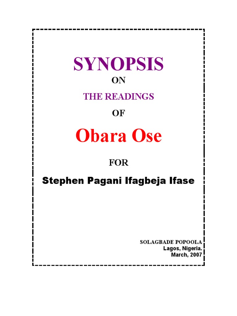 Insights on Obara Ose Readings | PDF | Foreign Language Studies ...