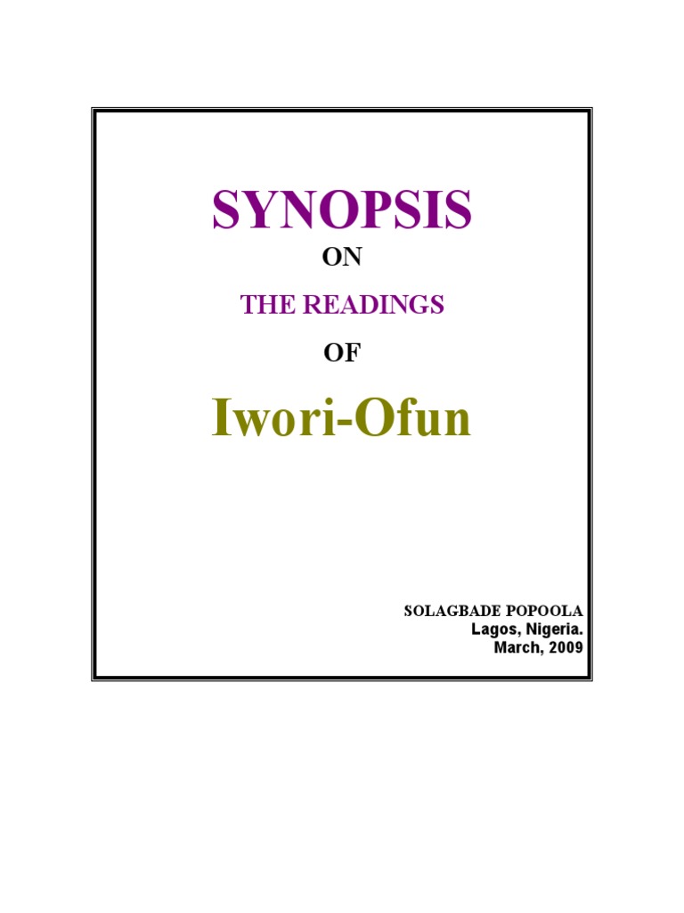 Iwori Ofu1 | PDF | Foreign Language Studies | Religion & Spirituality