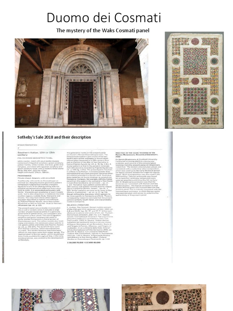 Duomo Dei Cosmati | PDF | Architectural Design | Architecture