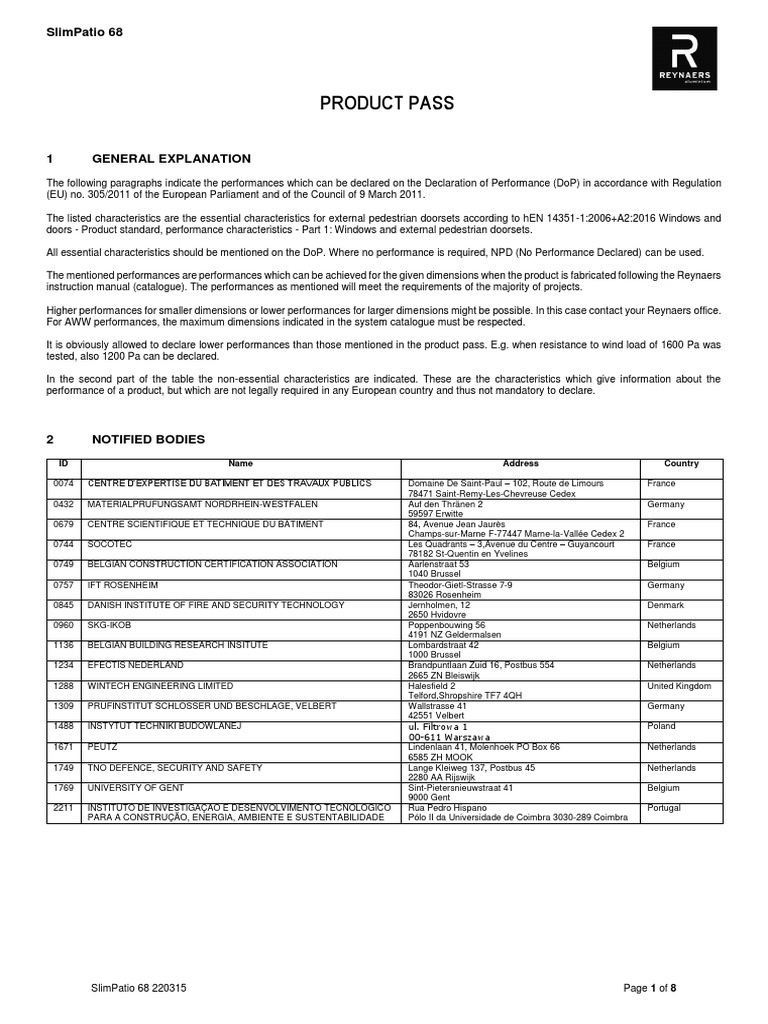 SP 68 220315 | PDF