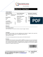 Lal Pathlabs Report | PDF | Medical Specialties | Blood
