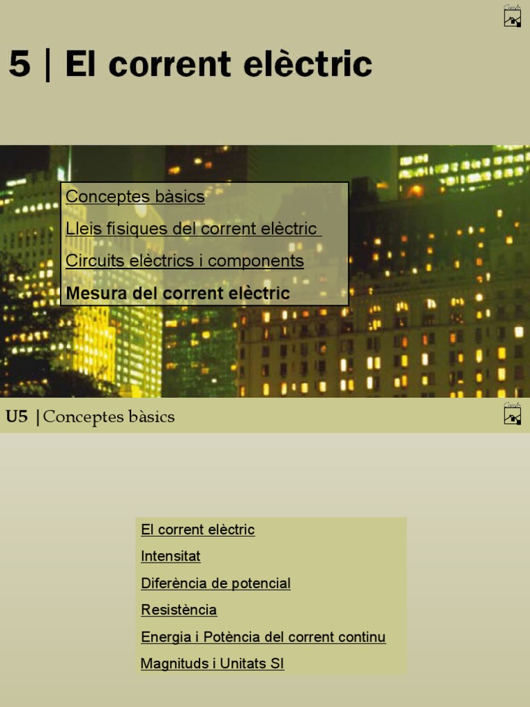 05 El Corrent Elèctric | PDF