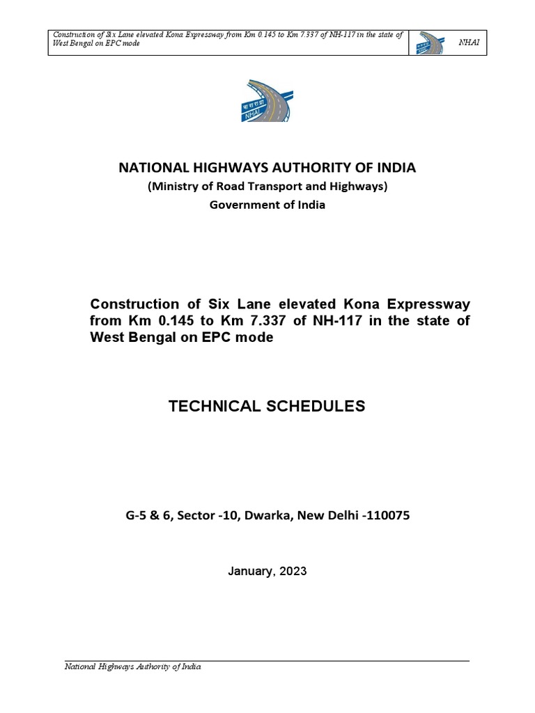 National Highways Authority of India | PDF