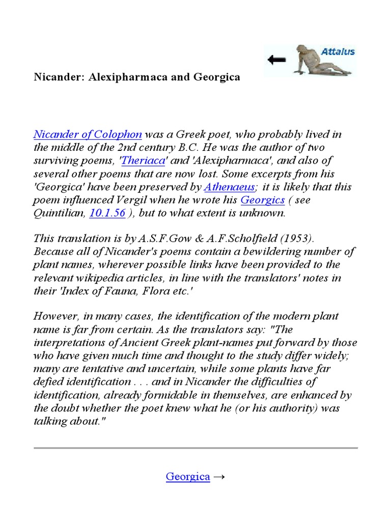 Gow - Nicander | PDF | Turnip | Mustard (Condiment)