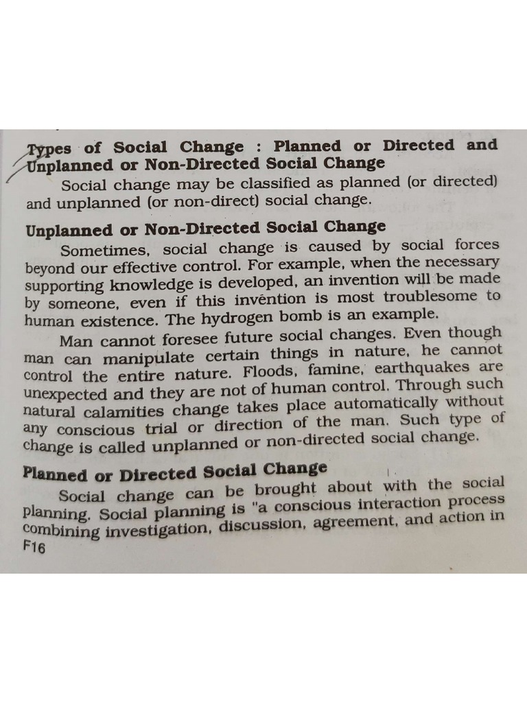 Concept of Social Change, Evolution and Progress of Social Change ...