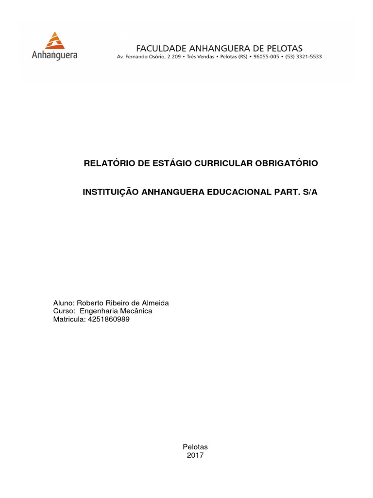 Relatório de Estagio | PDF | Motores | Dureza