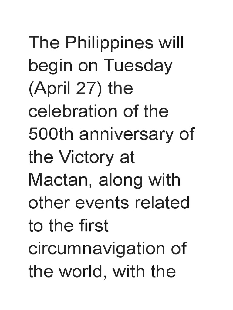 Quincentennial Commemoration Activity 210430 072249 | PDF