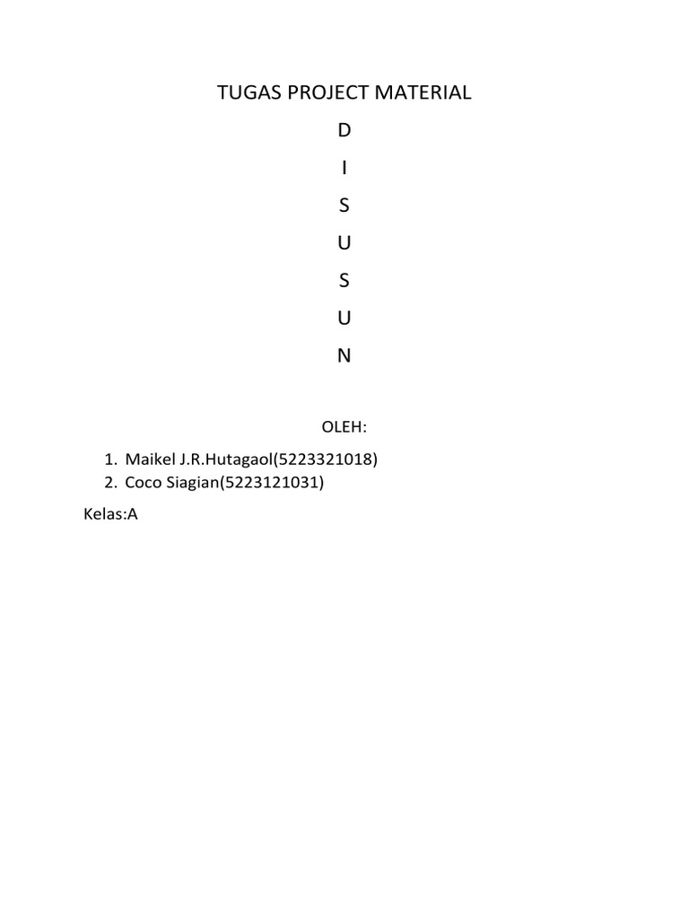 Tugas Project Material Teknik | PDF