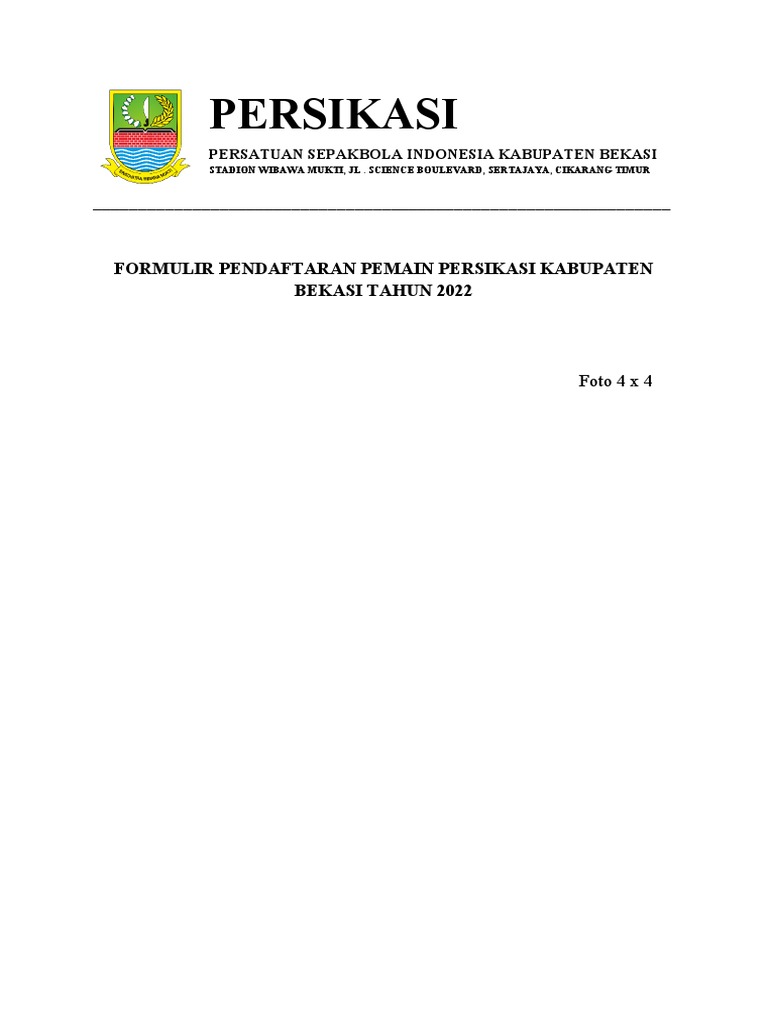 Formulir Seleksi Persikasi | PDF