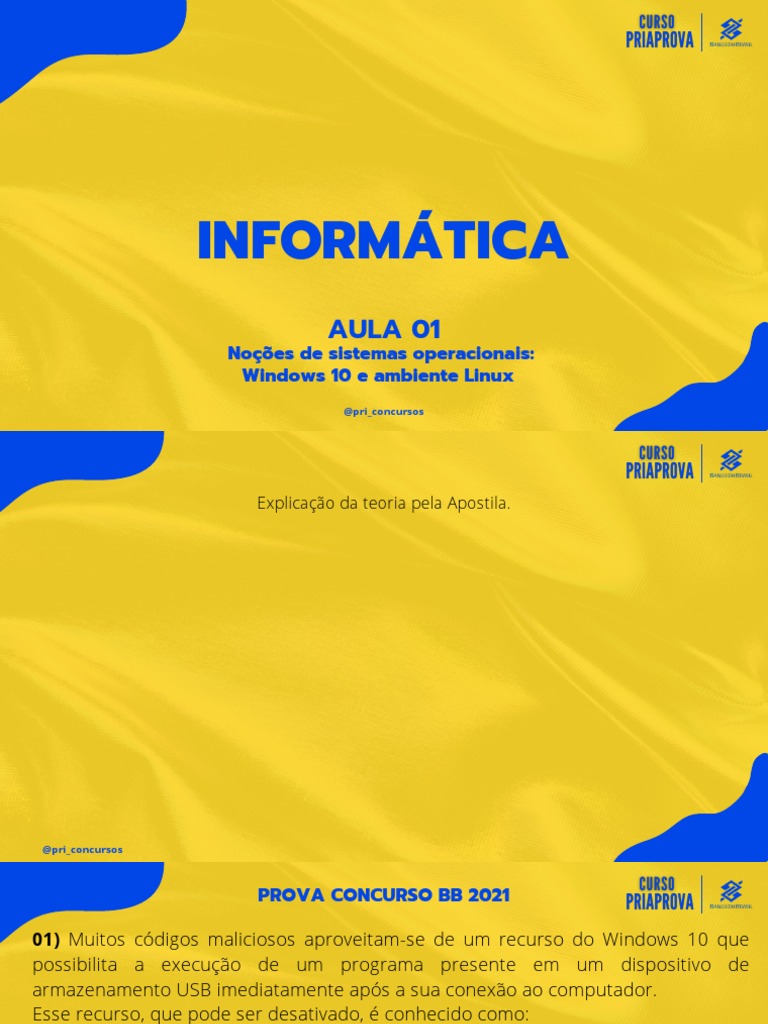 Módulo 10 - Aula 01 | PDF | Windows 10 | Microsoft Windows