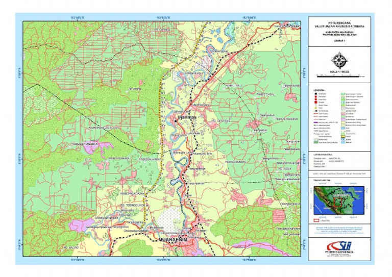 Peta RBI - SLR Muaraenim - A3 - 1 | PDF