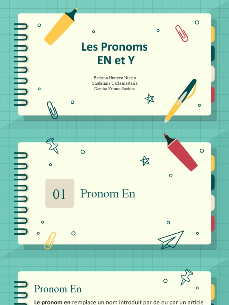 Pronom en Et Y - Kelompok 2 | PDF