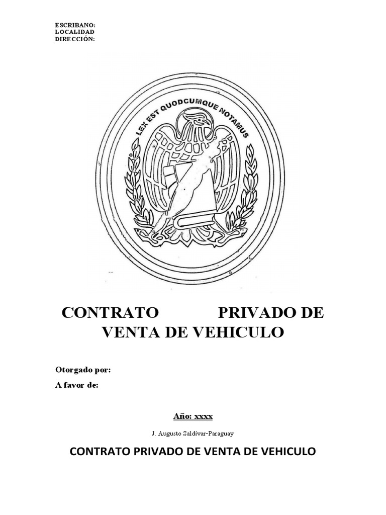 Contrato Privado Venta | PDF