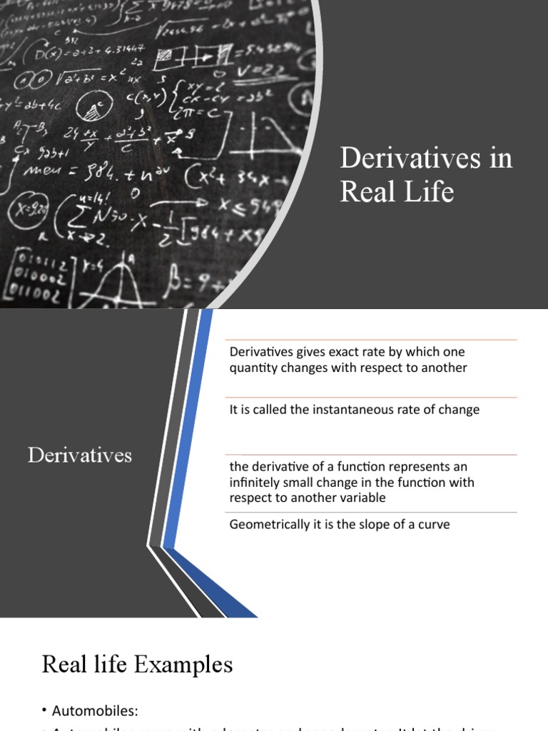 Derivatives in Real Life | Download Free PDF | Derivative | Velocity