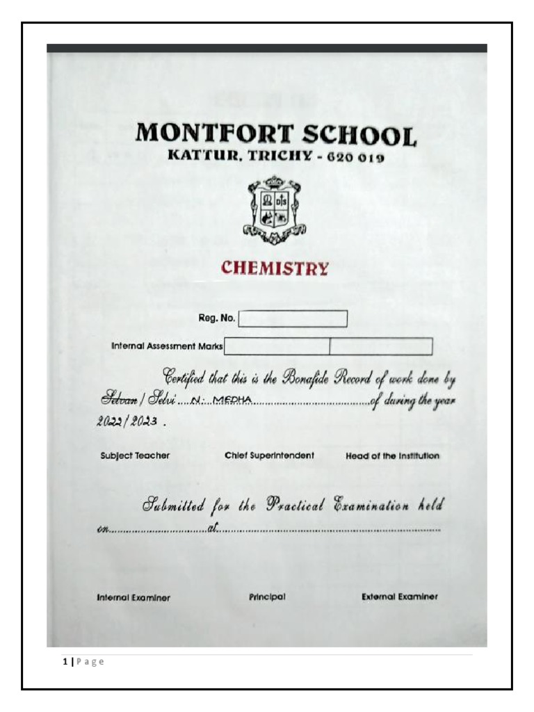 Chemisty Project Class 11 Final | PDF | Physical Chemistry | Atoms Chemisty Project Class 11 Final | PDF | Physical Chemistry | Atoms
