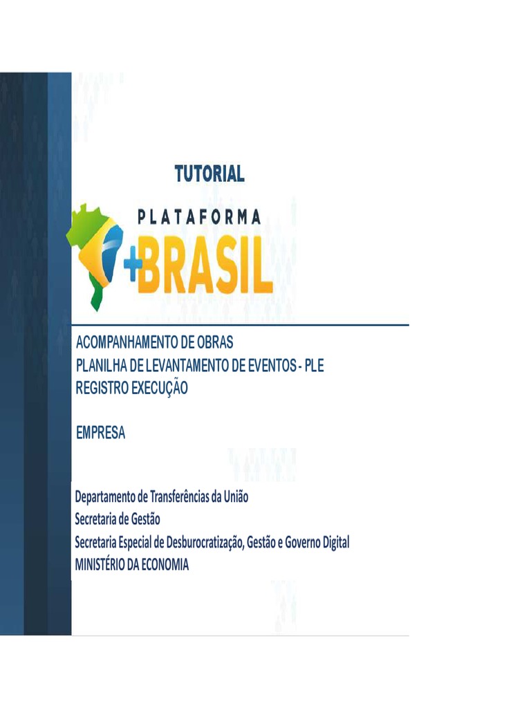 14 - Fluxo de Acompanhamento Da Execução Da Obra Na Plataforma + Brasil ...