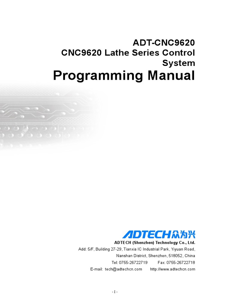 1 - CNC9620 Lathe Series Control | PDF | Numerical Control | Cartesian ...