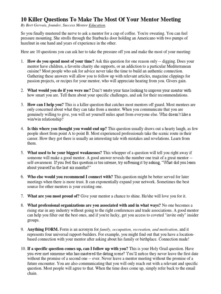 Killer Questions | PDF