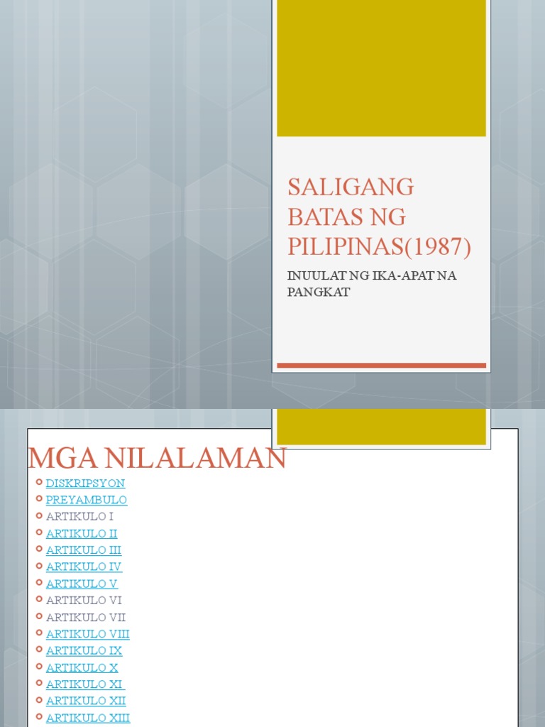 Saligangbatasngpilipinas1987 120619061204 Phpapp01 | PDF