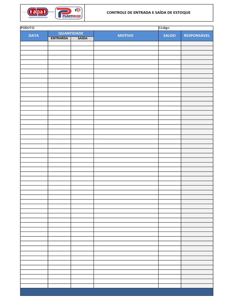 Cardex Controle Estoque | PDF