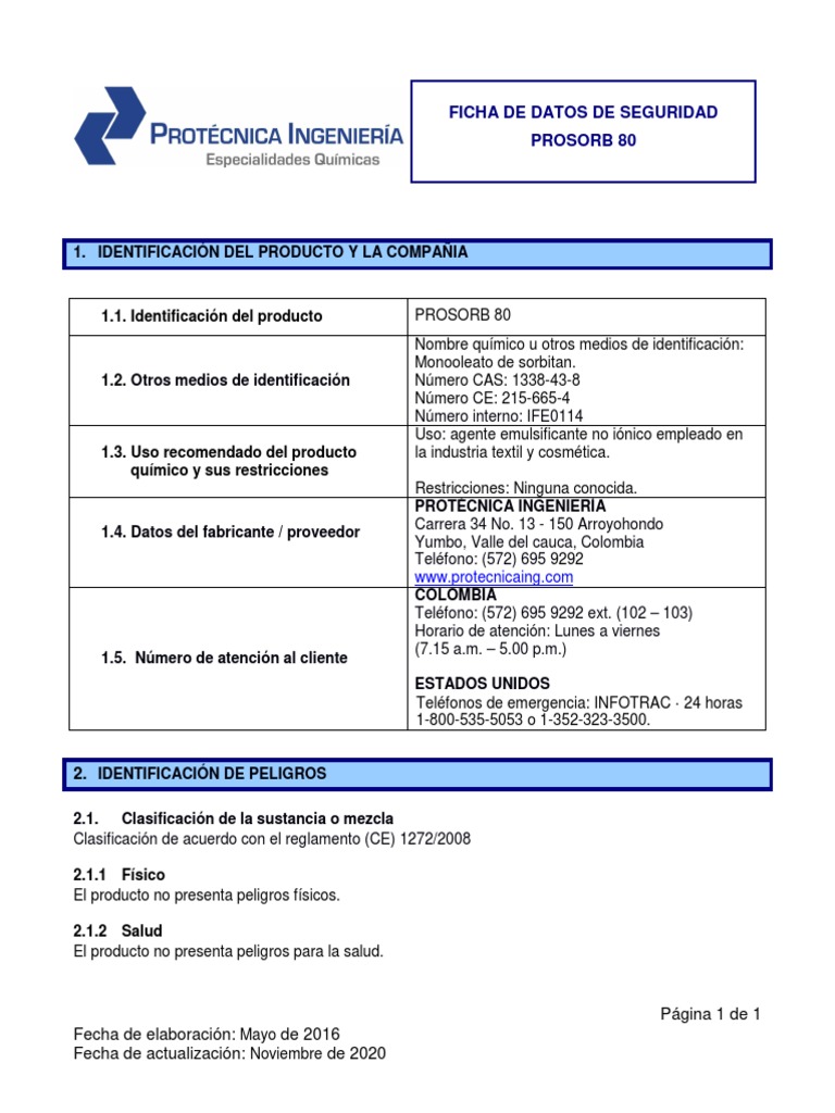 Prosorb 80 MDSS | PDF | Agua | Contaminación