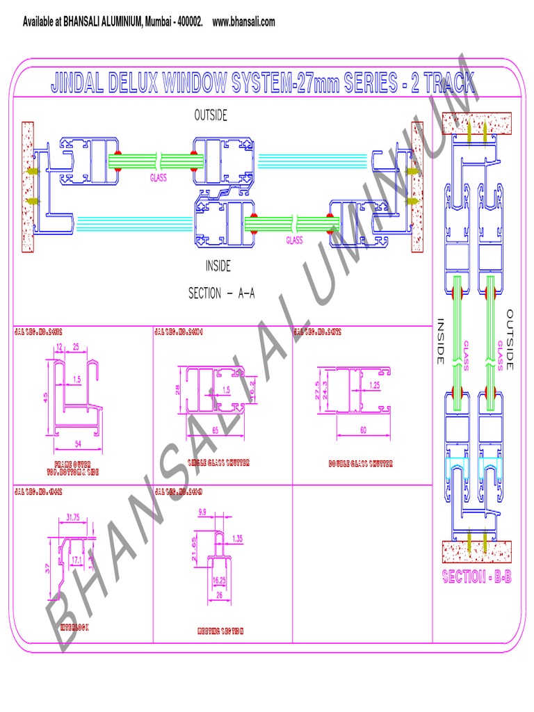 21a) Sliding Window Sections (Deluxe) | PDF | Components | Building ...
