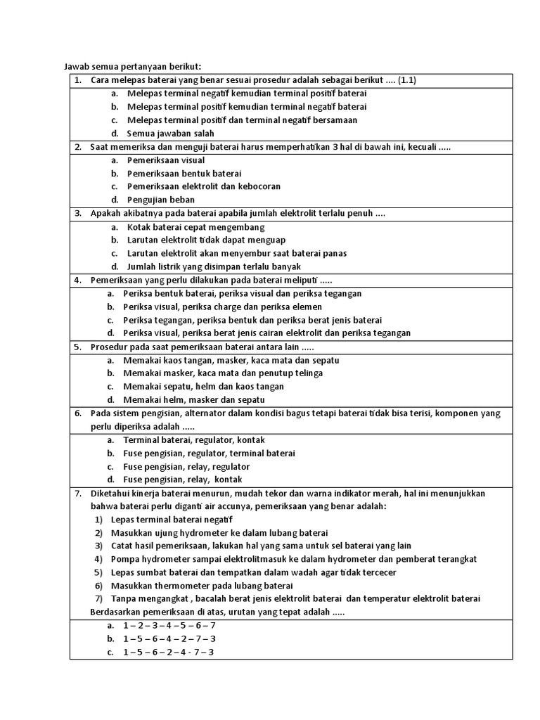 Soal Elektrikal | PDF