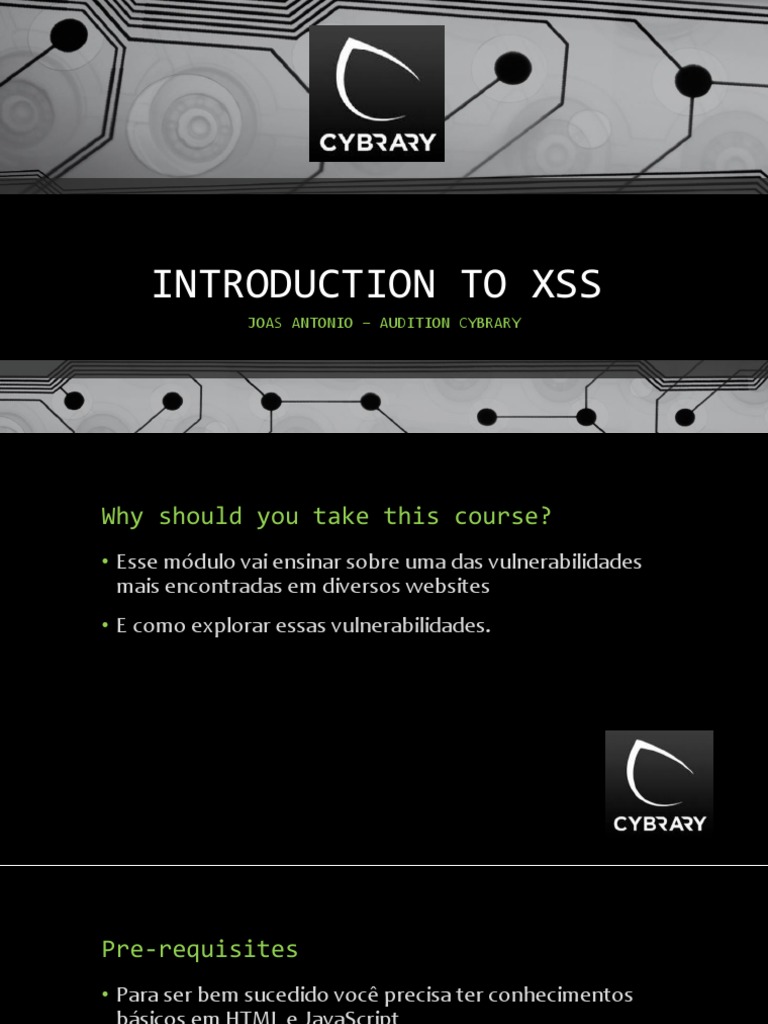 Introdução Ao Xss Pdf Exploits De Segurança De Computadores 