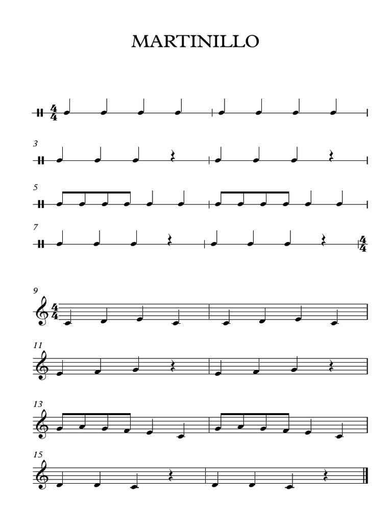 MARTINILLO - Partitura Completa | PDF