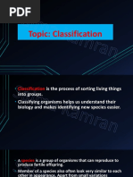 1 - Principles of Classification | PDF | Species | Taxonomy (Biology)