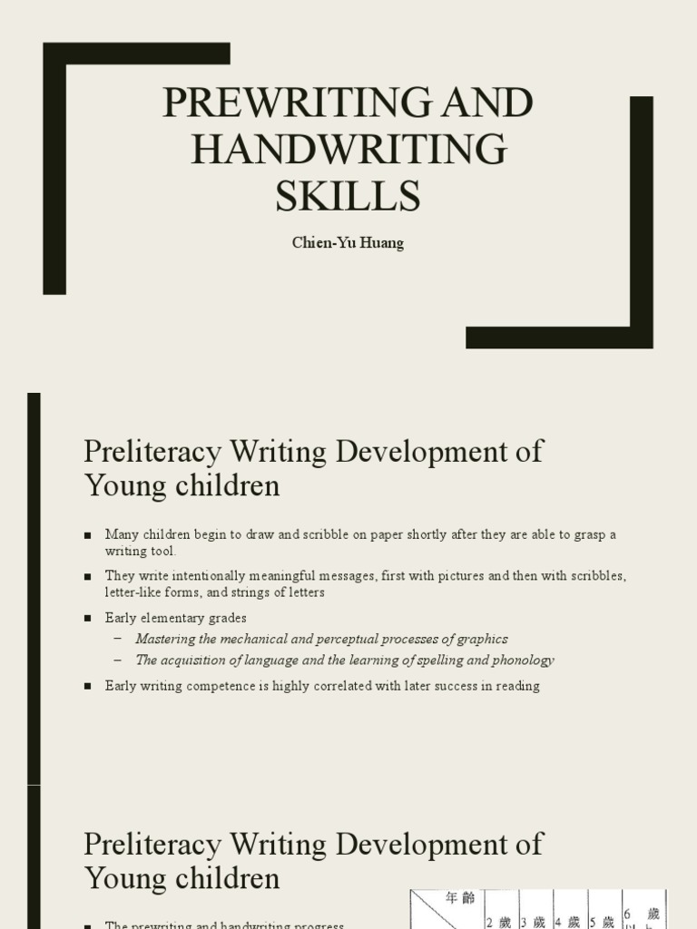 Handwriting Skills Development in Children | PDF | Anatomical Terms Of ...