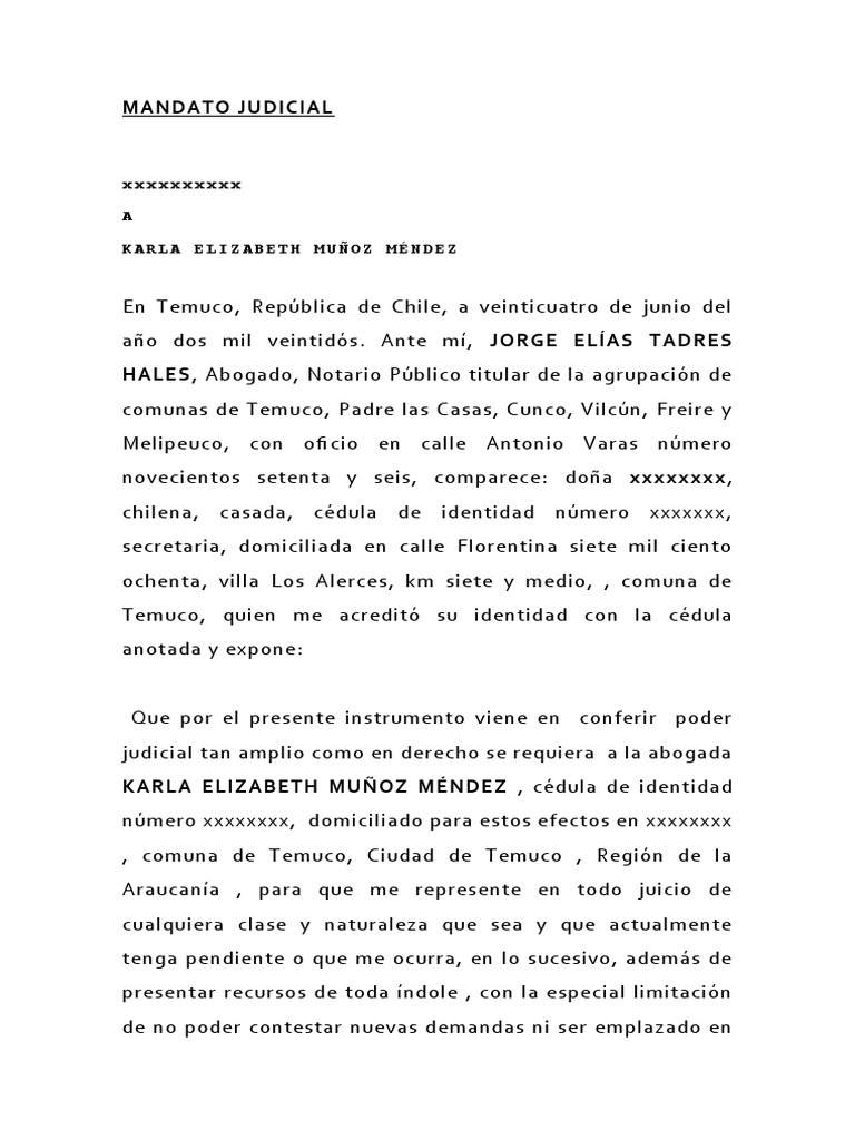 Mandato Judicial | PDF | Gobierno | Justicia