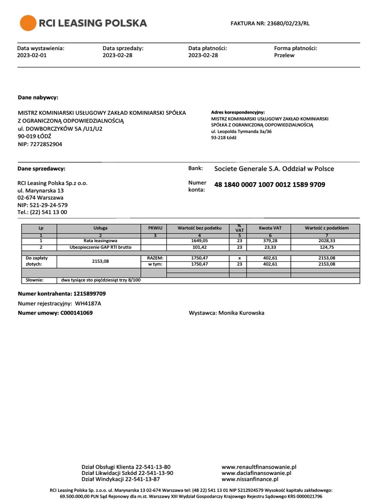Faktura C000141069 WH4187A 7272852904 02022023125746 5142 | PDF