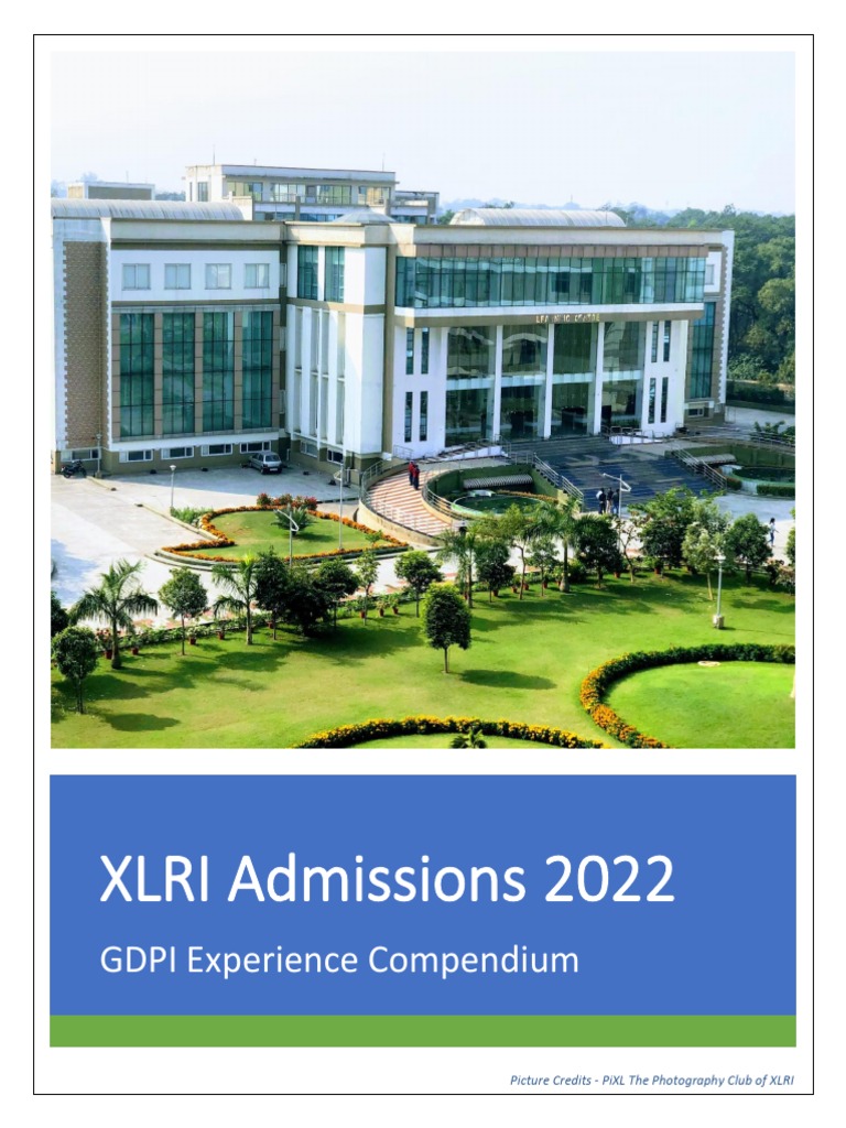 XLRI Admissions 2022 - GDPI Compendium | PDF | Human Resource ...